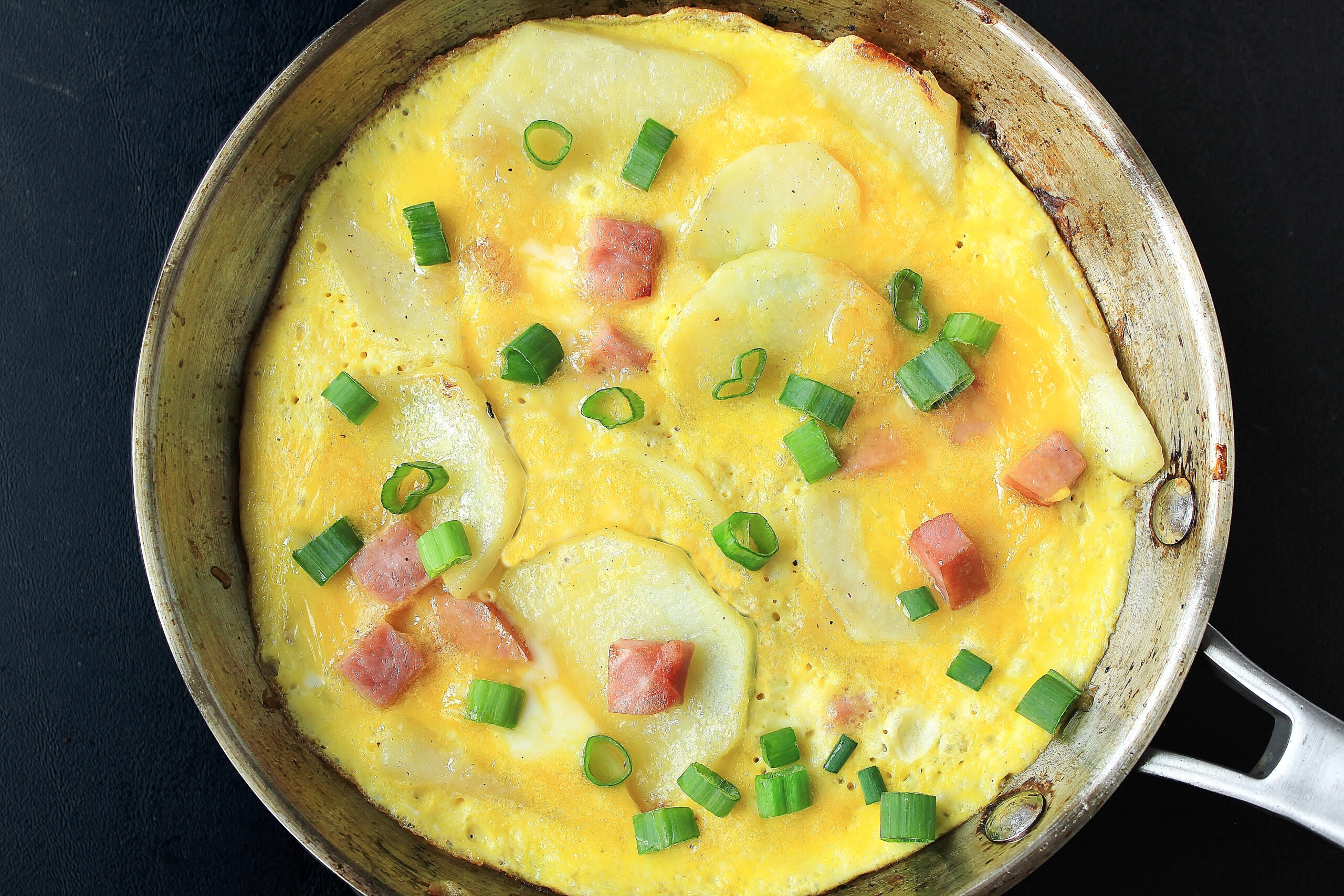 Bauernfrühstück: German Ham and Potato Omelet - Alison's Wonderland Recipes